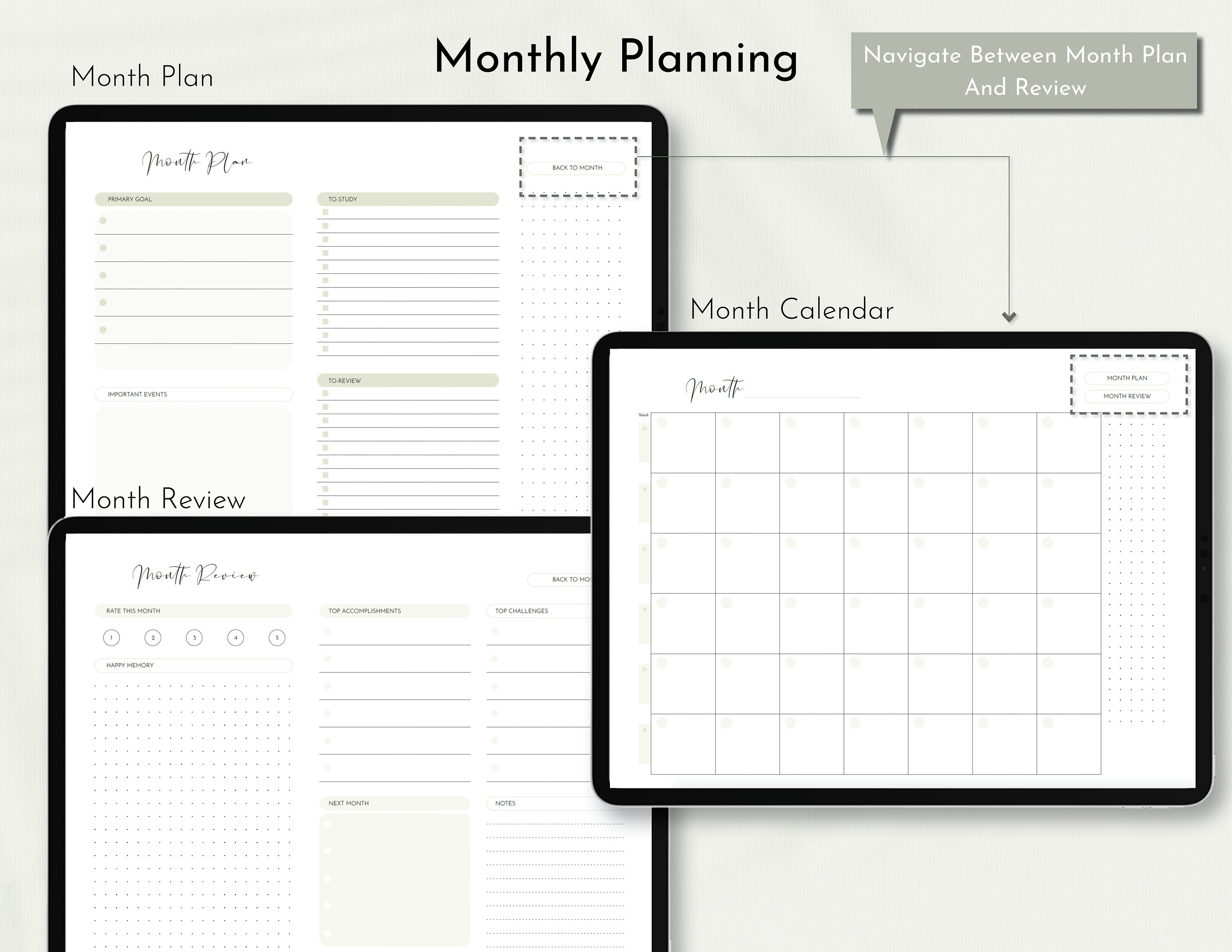 Undated Student Weekly Digital Planner, Goodnotes Planner, Notability ...