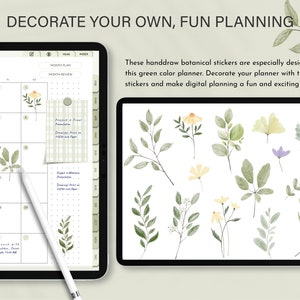 Undated PORTRAIT Digital Planner Goodnotes Planner - Etsy