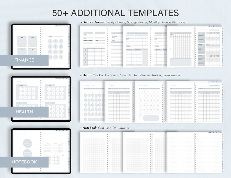 2022 2023 Digital Goodnotes Planner Notability Planner Ipad - Etsy