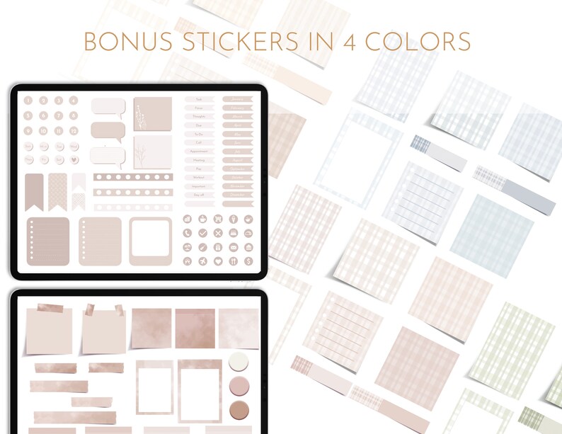 Digital Notebook for Goodnotes, Notability, Hyperlinked Tabs, Digital ...