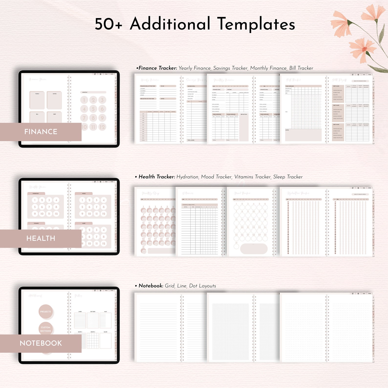 2023 2024 Digital Goodnotes Planner, Notability Planner, iPad Planner ...