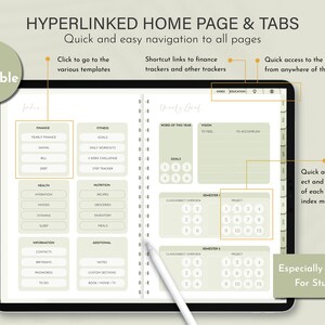 Undated Student Goodnotes Planner, Any Year Notability Digital Planner ...
