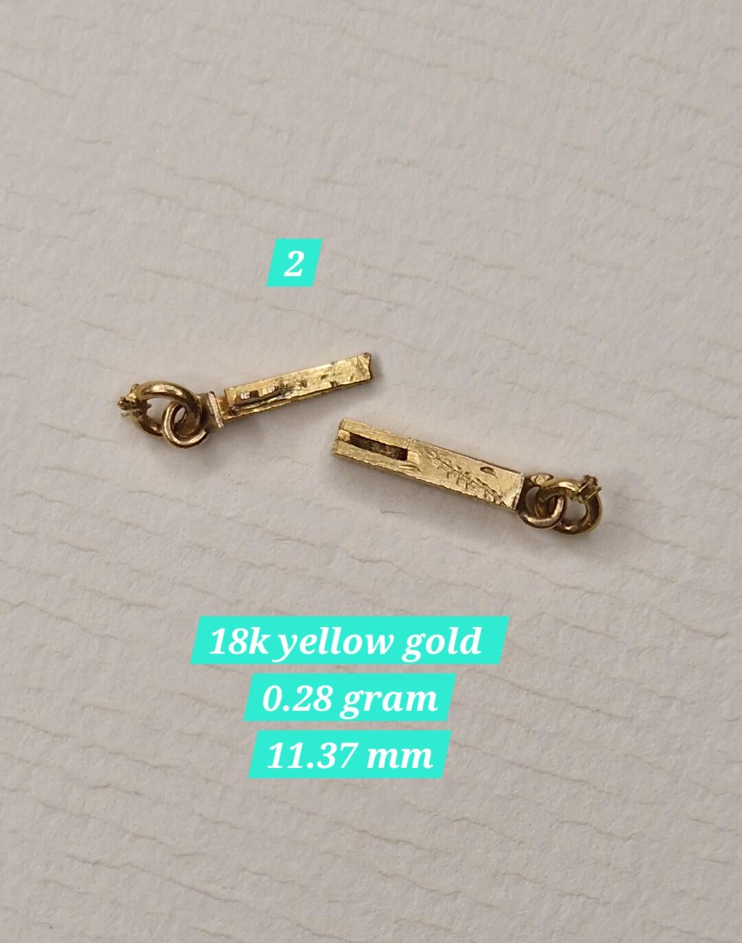 Victorian 18k Yellow Gold French Barrel Clasp for Chain or Necklace N2 ...