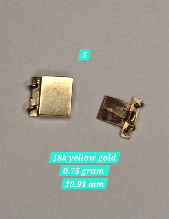 Early Victorian 18k Solid Yellow Gold French Clasp Fo… - Gem