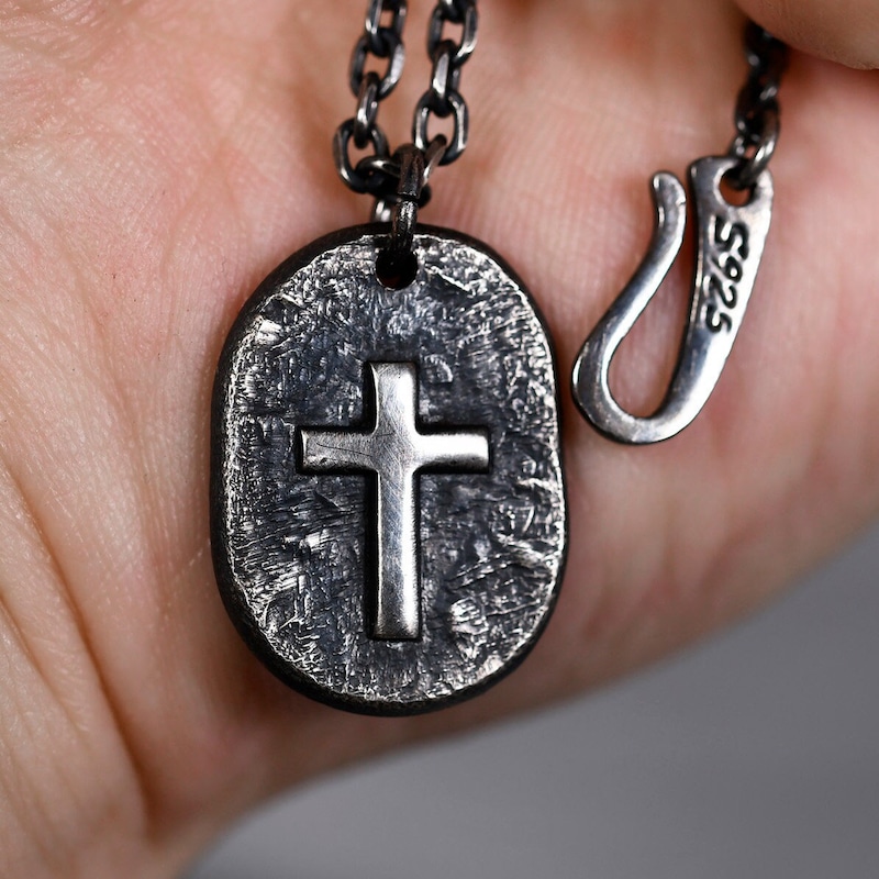 Rustic Cross Pendant - Etsy