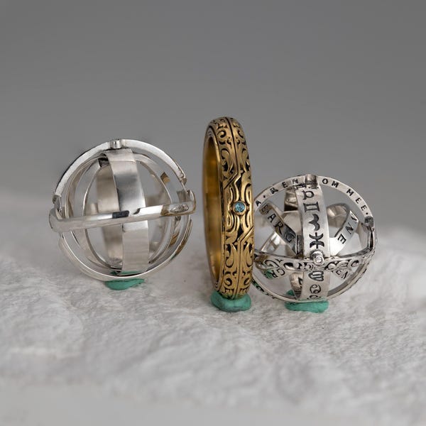 Armillary Sphere Ring - Etsy
