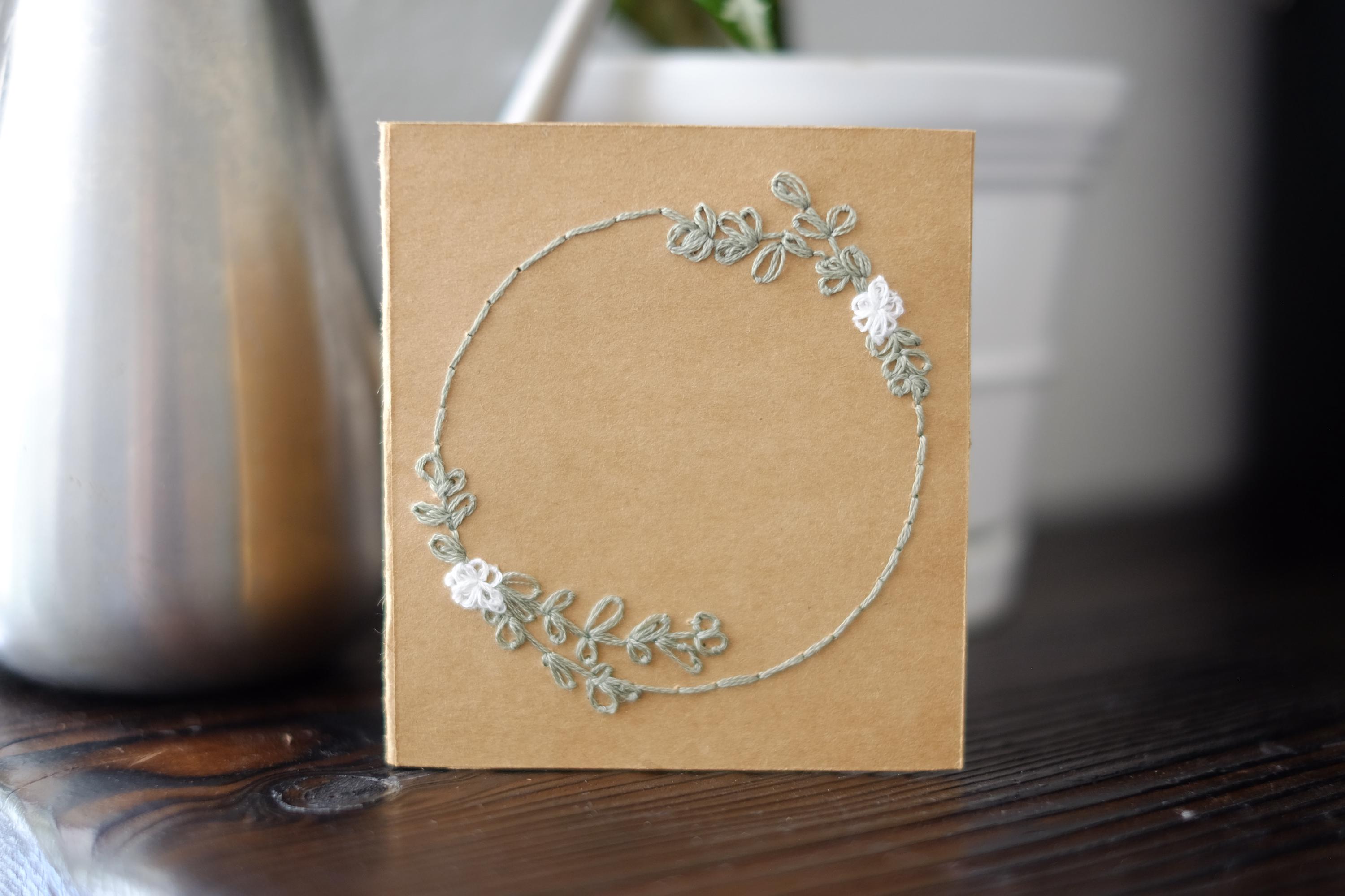 Hand Embroidered Cards - Etsy