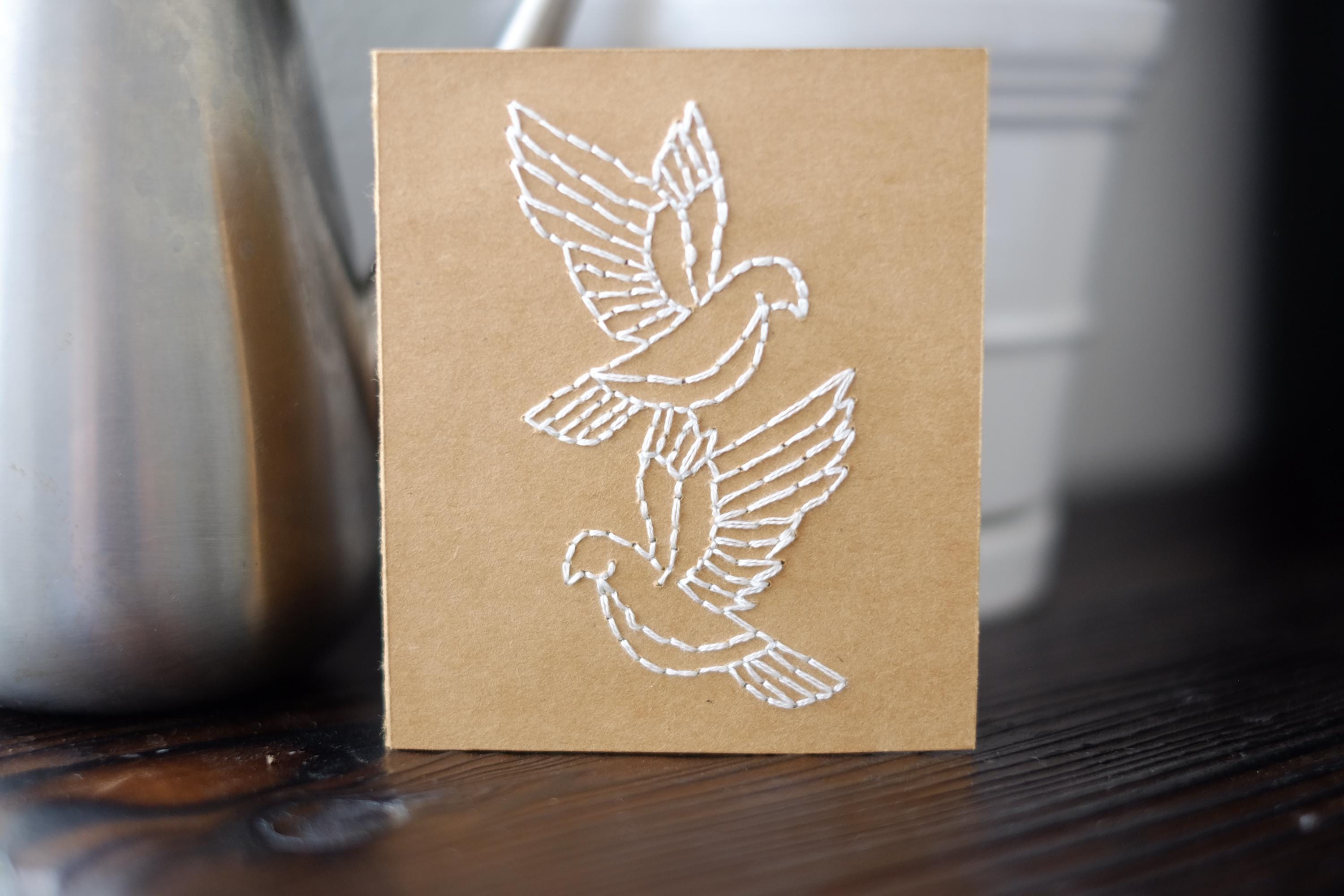 Hand Embroidered Cards - Etsy