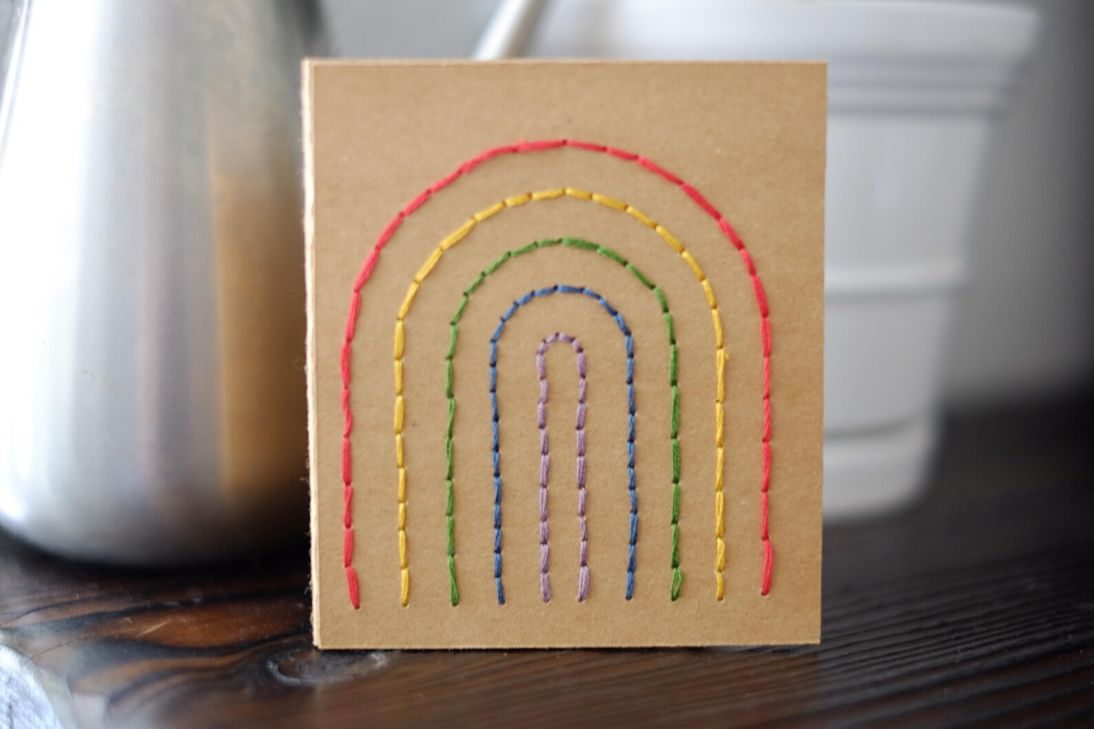 Hand Embroidered Cards - Etsy