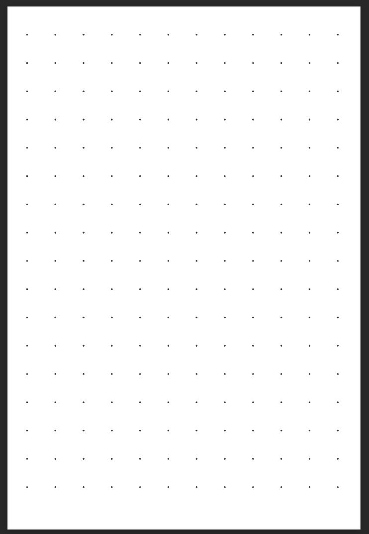 Large Grid -black Dot Grid Paper (DIGITAL DOWNLOAD) - Etsy