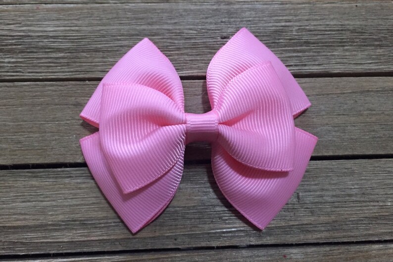 Pink Hair Bows Two Pink Hair Bows Pink Hair Bows Pink - Etsy