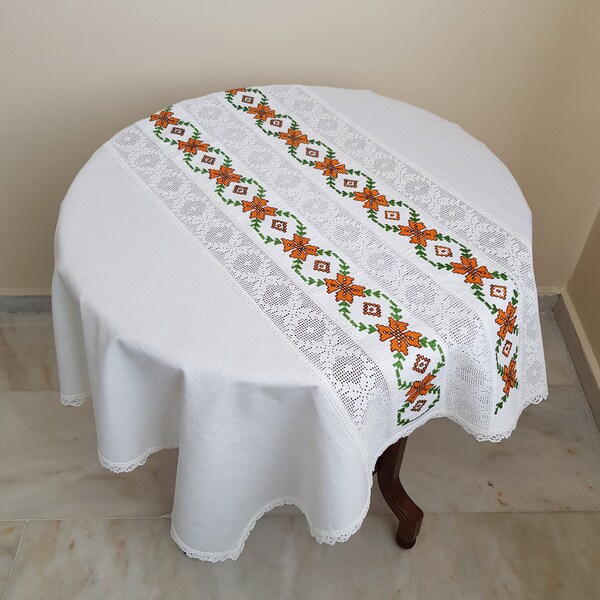 Tablecloth Cross Stitch - Etsy