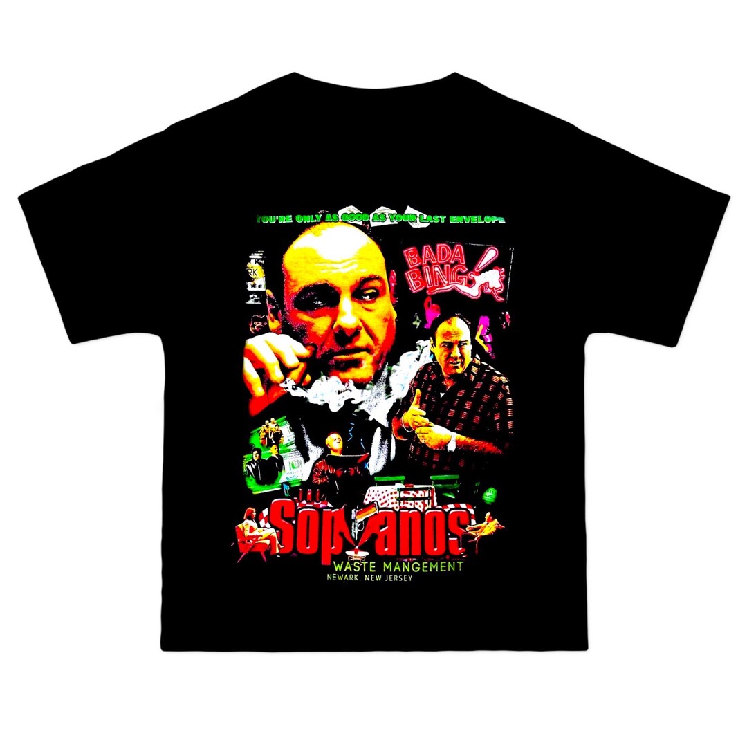 The Sopranos Tony Bada Bing Heavyweight Black Tee Shortsleeve Shirt - Etsy