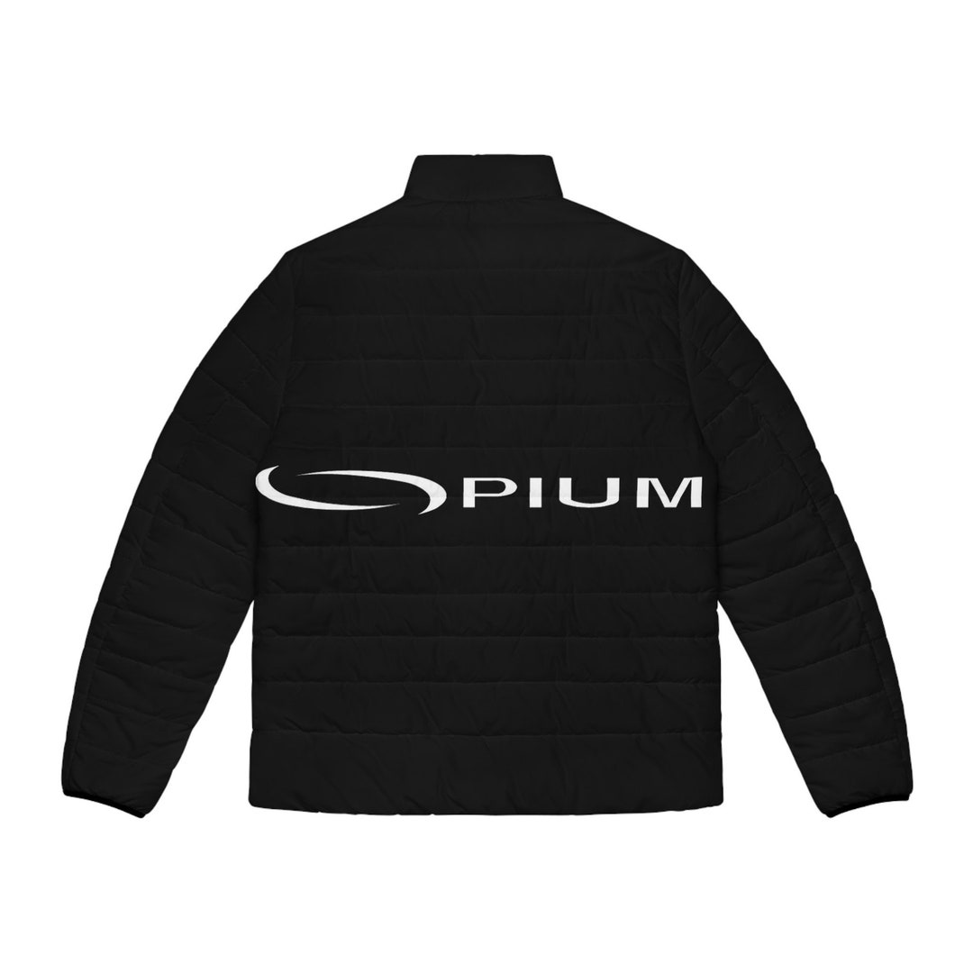 Opium Black Puffer Jacket Heavy Weight Playboi Carti Logo - Etsy