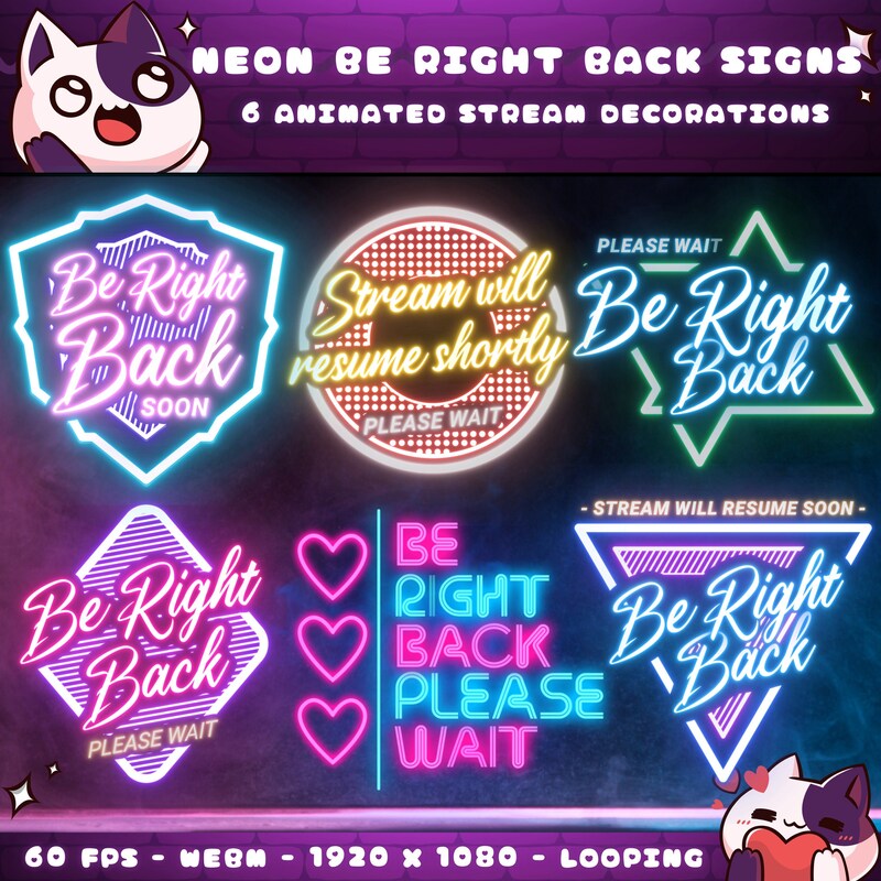 Be Right Back Sign - Etsy