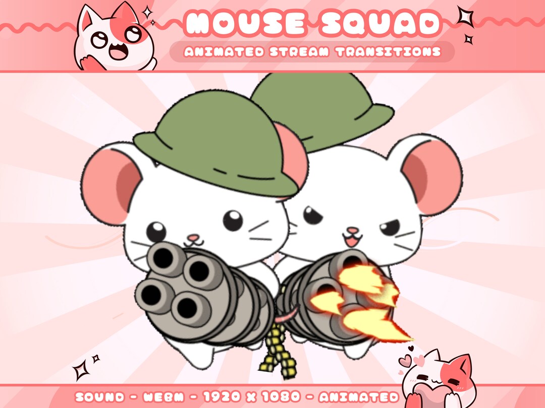 Mouse Squad Transitions for Streamers | Cute | Cozy | Adorable | Kawaii ...