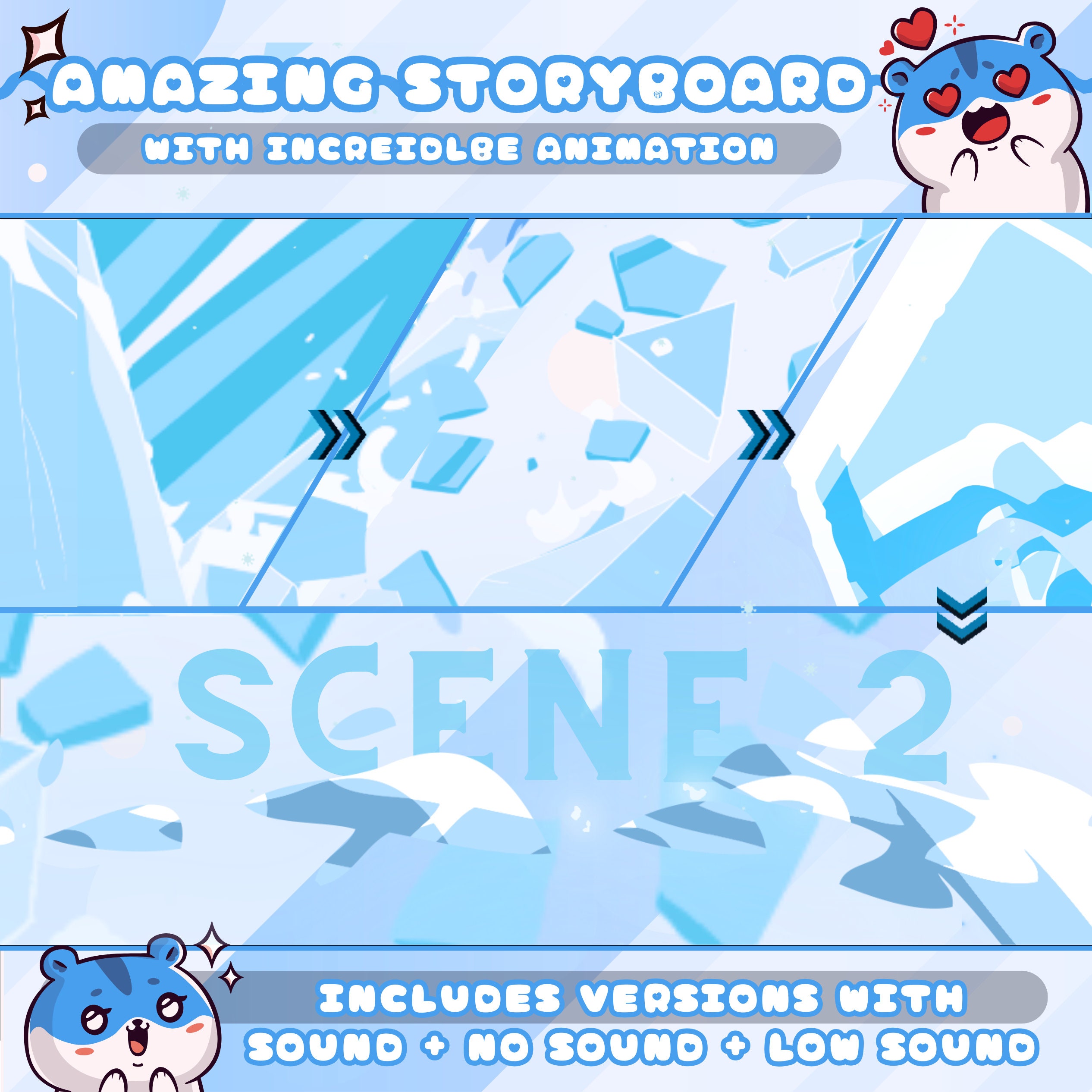 Cryo Ice Stinger Transitions for Streamers Frost Anime Element Frozen ...