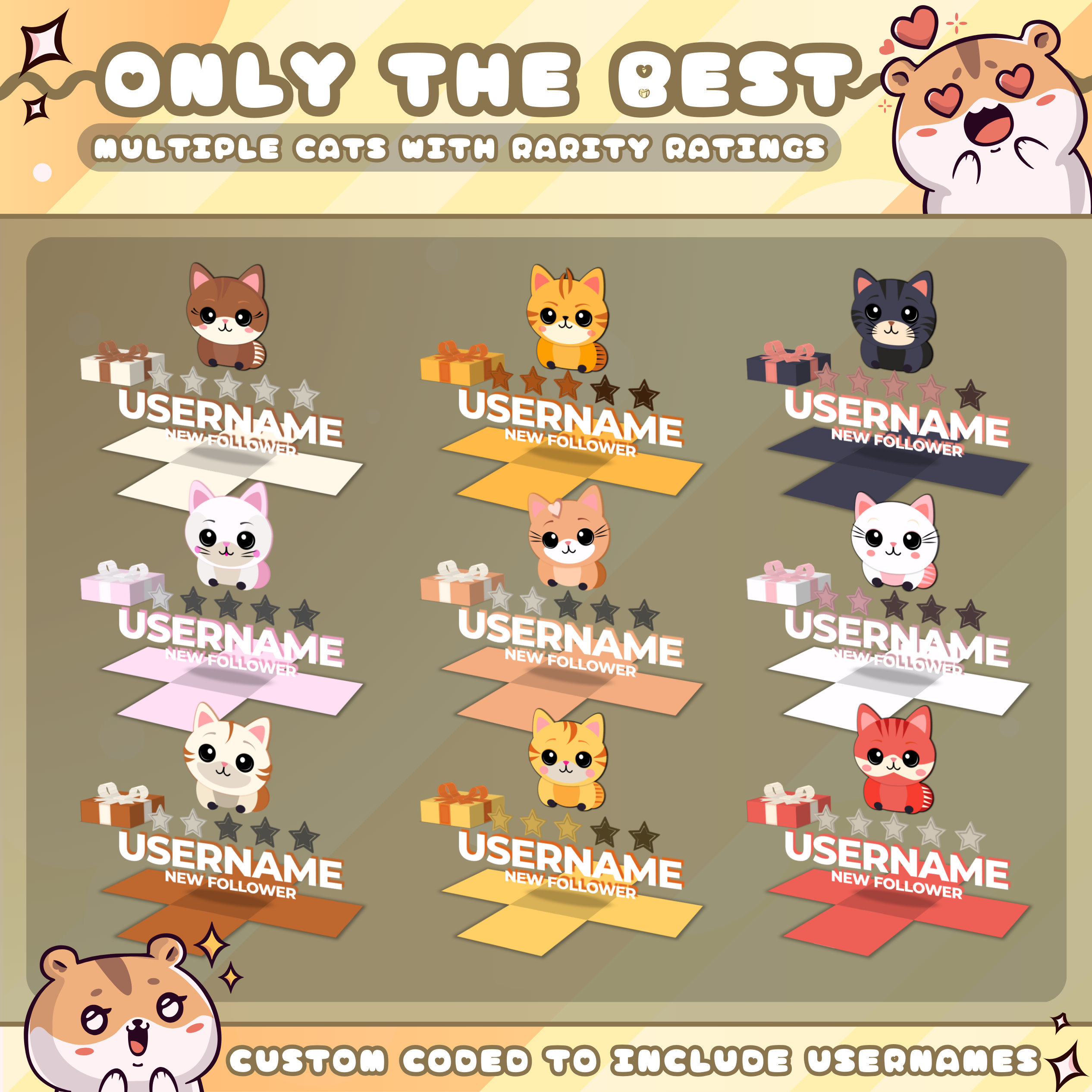 Randomized Cat Box Follower Alerts for Twitch Streamers / 8 X New ...