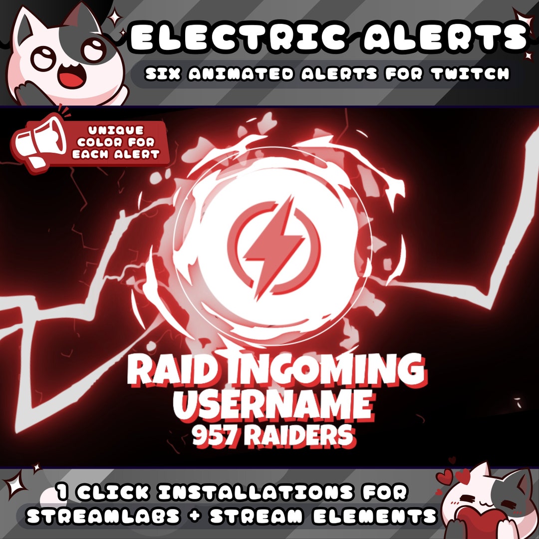 Electric Alerts for Twitch Streamers / Follow - Subscriber - Bits ...
