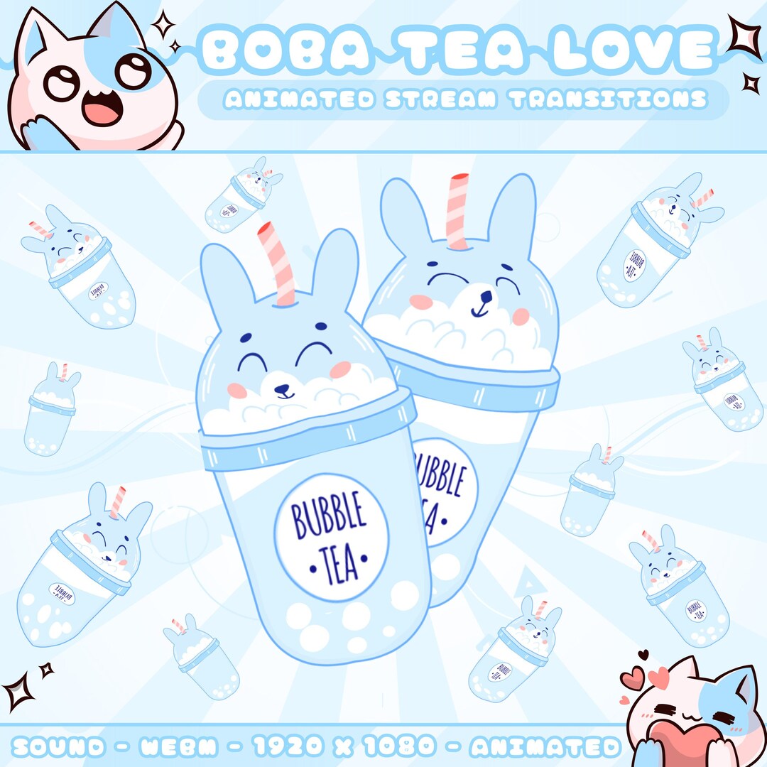 Boba Tea Stinger Transitions for Streamers | Cute | Cozy | Kawaii ...