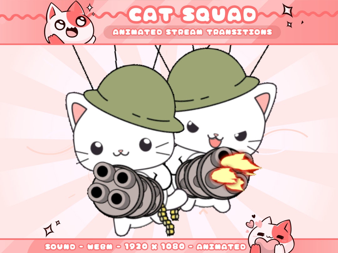 Cat Squad Transitions for Streamers | Cute | Cozy | Adorable | Kawaii ...