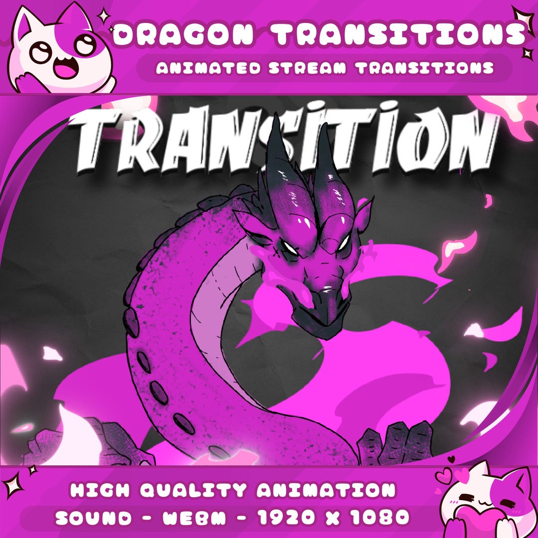 Pink Dragon Stinger Transitions for Streamers | Wyvern | Blade ...