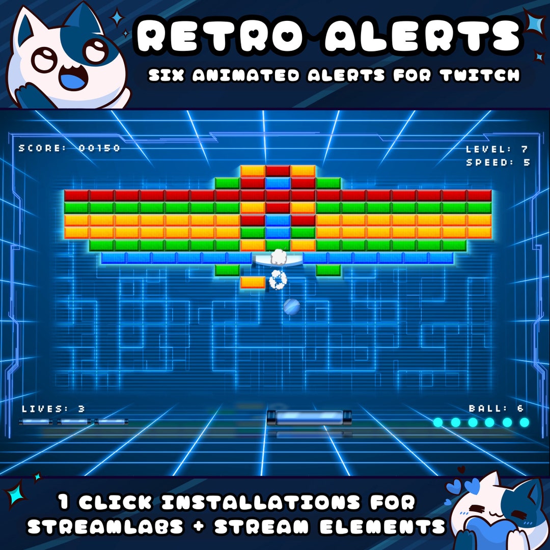 Retro Arcade Alerts for Twitch Streamers / Follow - Subscriber - Bits ...