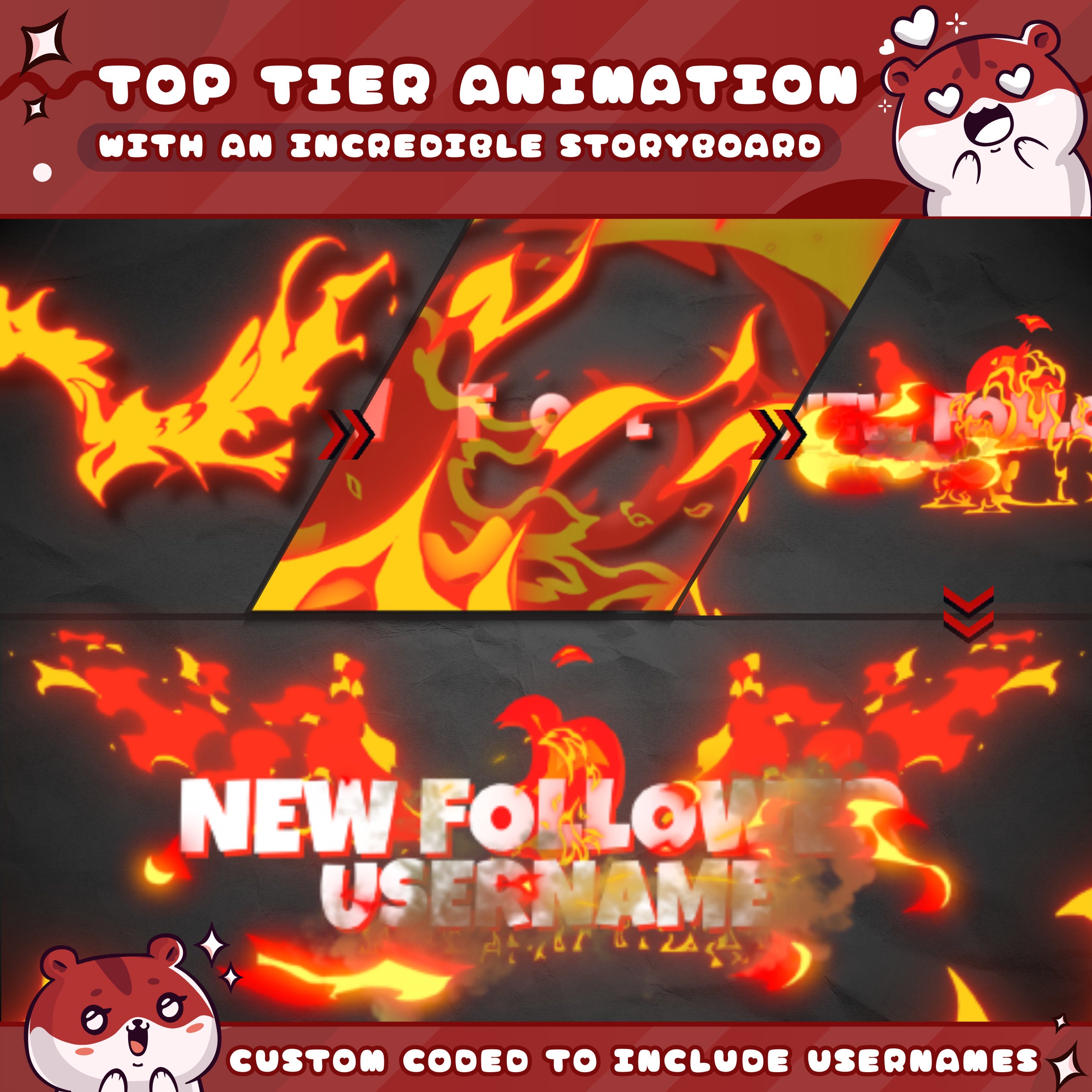 Phoenix Alerts for Twitch Streamers / Follower Subscriber Bits Donation ...