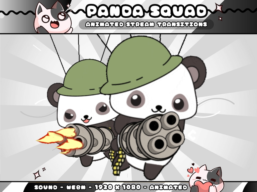Panda Squad Transitions for Streamers | Cute | Cozy | Bear | Kawaii ...