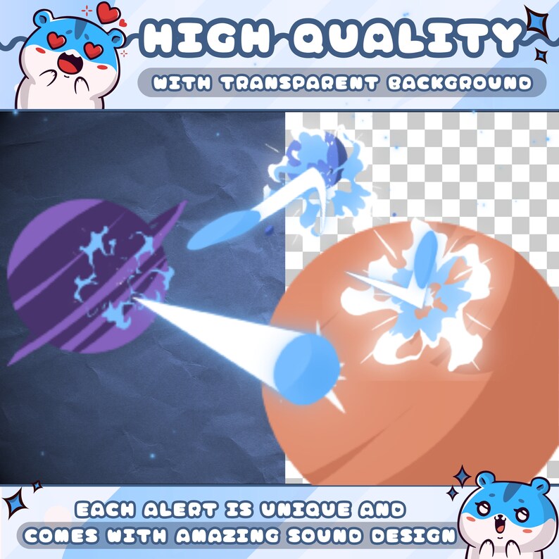 Space Alerts for Twitch Streamers / Follower Subscriber Bits Donation ...