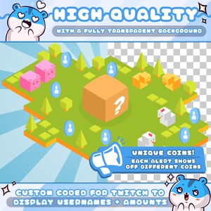 Cute Game Alerts for Twitch Streamers / Follow - Subscriber - Bits ...