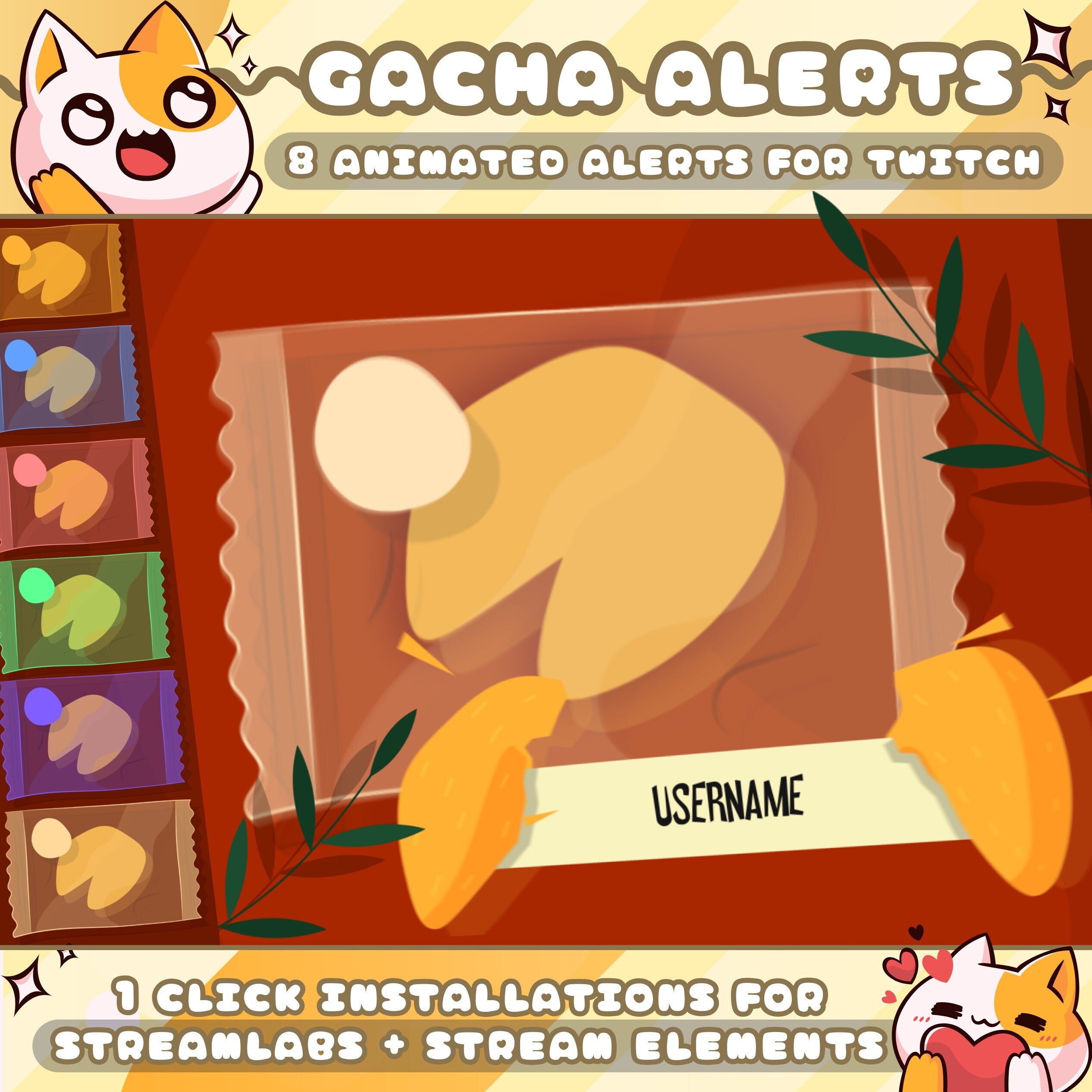 Gacha Cookie Alerts for Twitch Streamers - Etsy
