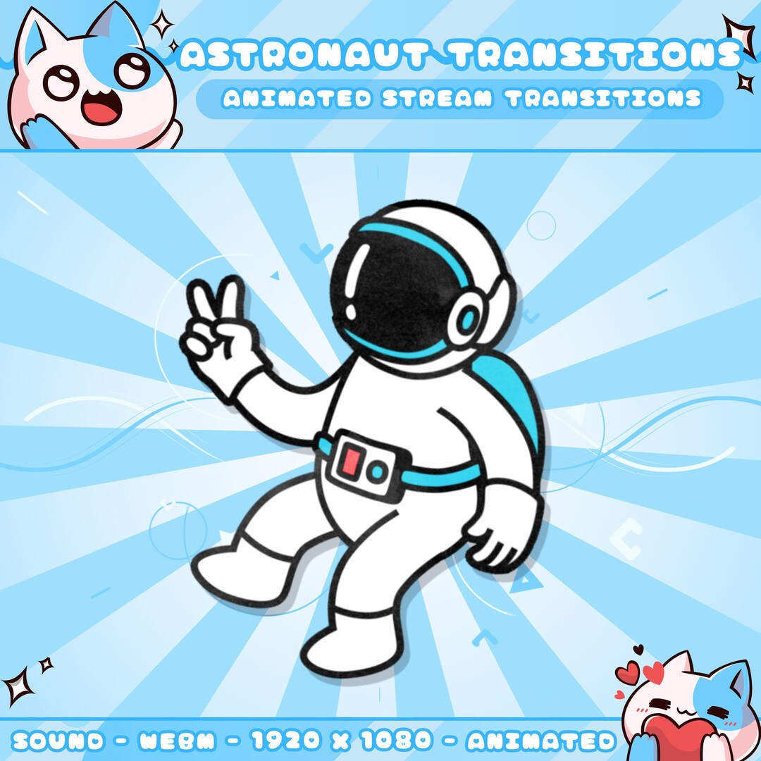 Space Astronaut Transitions for Streamers | Cute | Cozy | Kawaii ...