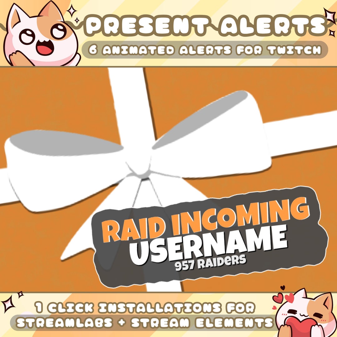 Present Alerts for Twitch Streamers | Animated | Cute | Kawaii | Cozy ...