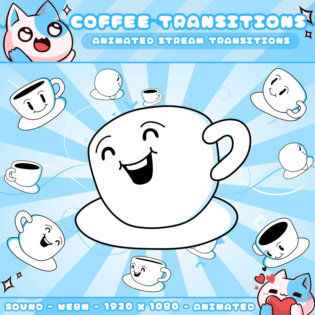 Coffee Stinger Transitions for Streamers | Cute | Cozy | Drink ...