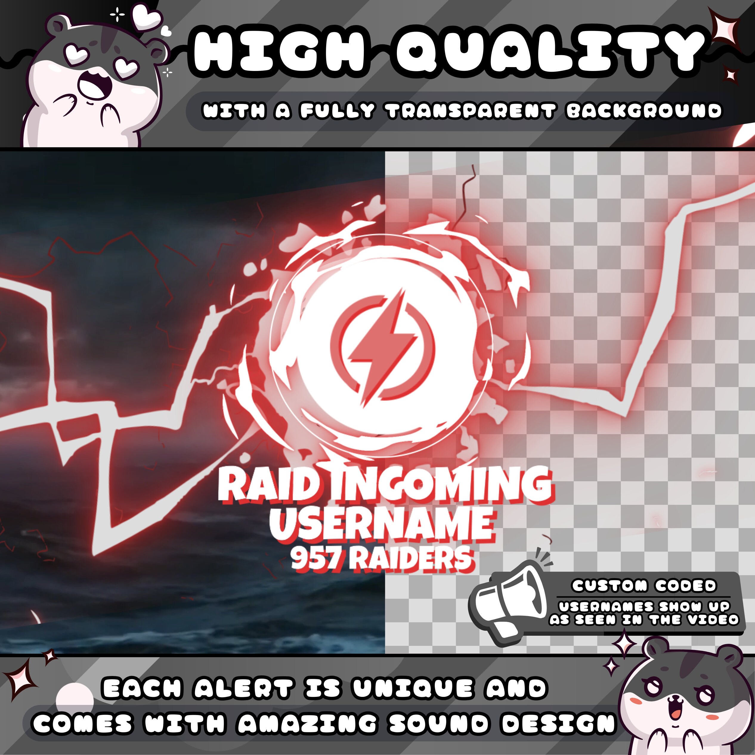 Electric Alerts for Twitch Streamers / Follow Subscriber Bits Donation ...