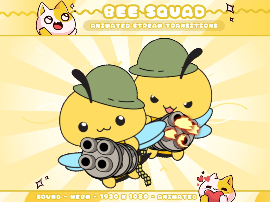 Bee Squad Transitions for Streamers | Cute | Cozy | Adorable | Kawaii ...