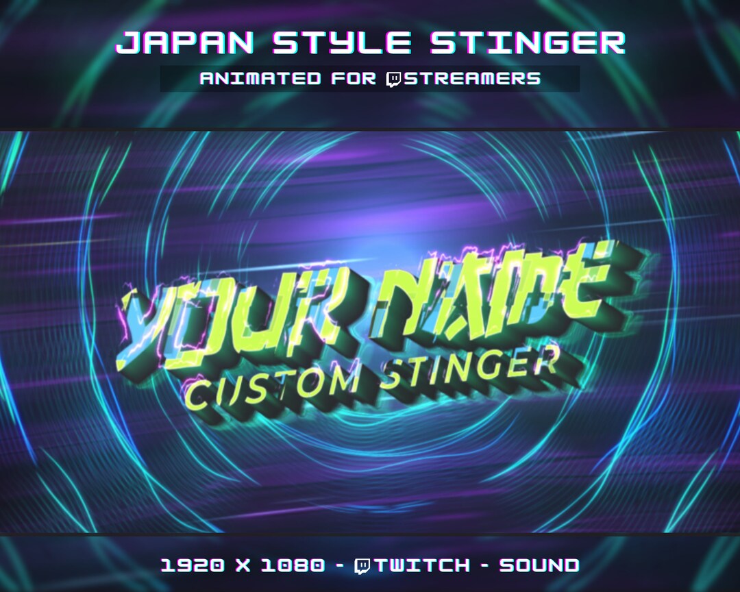 Japan Style Stinger for Twitch Streamers - Etsy