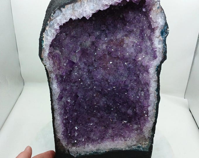 Very Hollow 16" Tall Purple Amethyst Quartz Cathedral Geode From Brazil ...