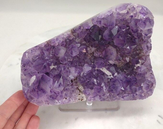 Colorful 8 Inch Purple Amethyst Quartz With Calcite From Brazil, 6.71 ...