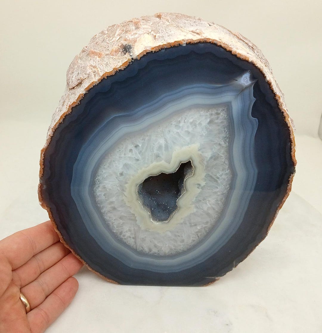 Fantastic Agate Banding 8.30" Tall Cut Polished Brazilian Agate Quartz ...