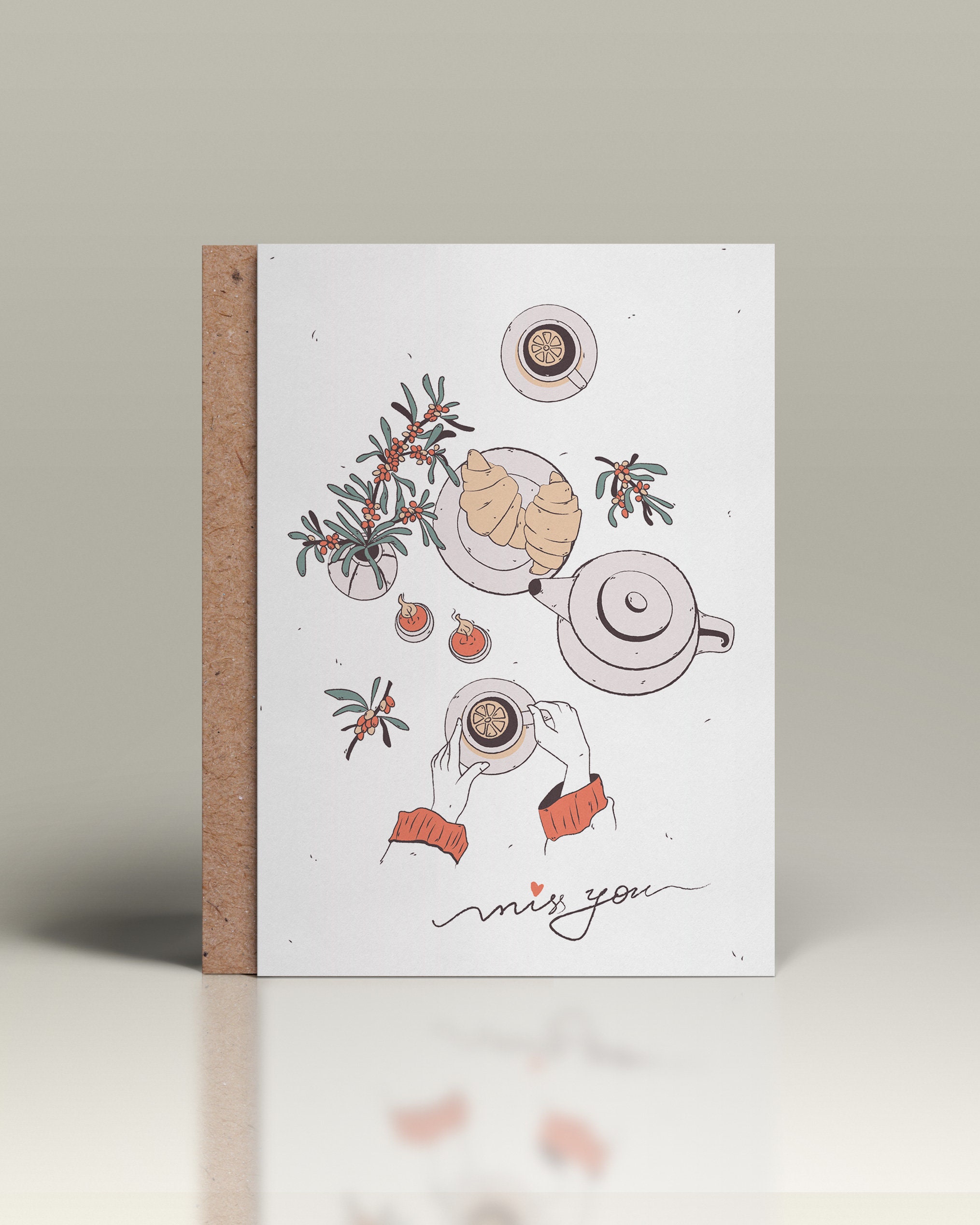 A6 Greetings Card I miss you so much It actually hurts Paper & Party ...