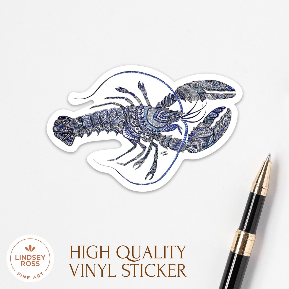 Lobster Sticker Lobster Decal Fisherman Sticker Sealife | Etsy
