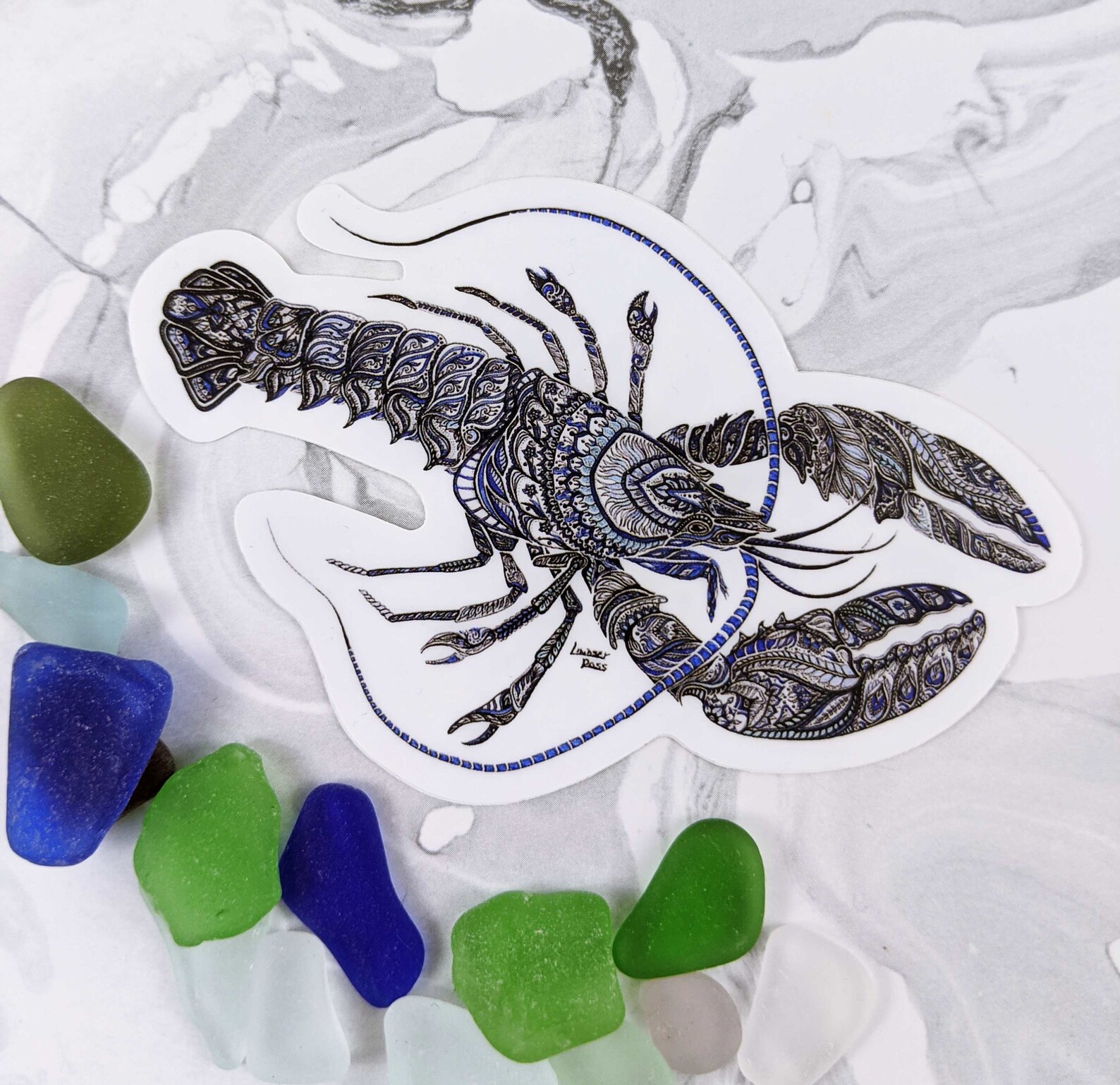 Lobster Sticker Lobster Decal Fisherman Sticker Sealife | Etsy