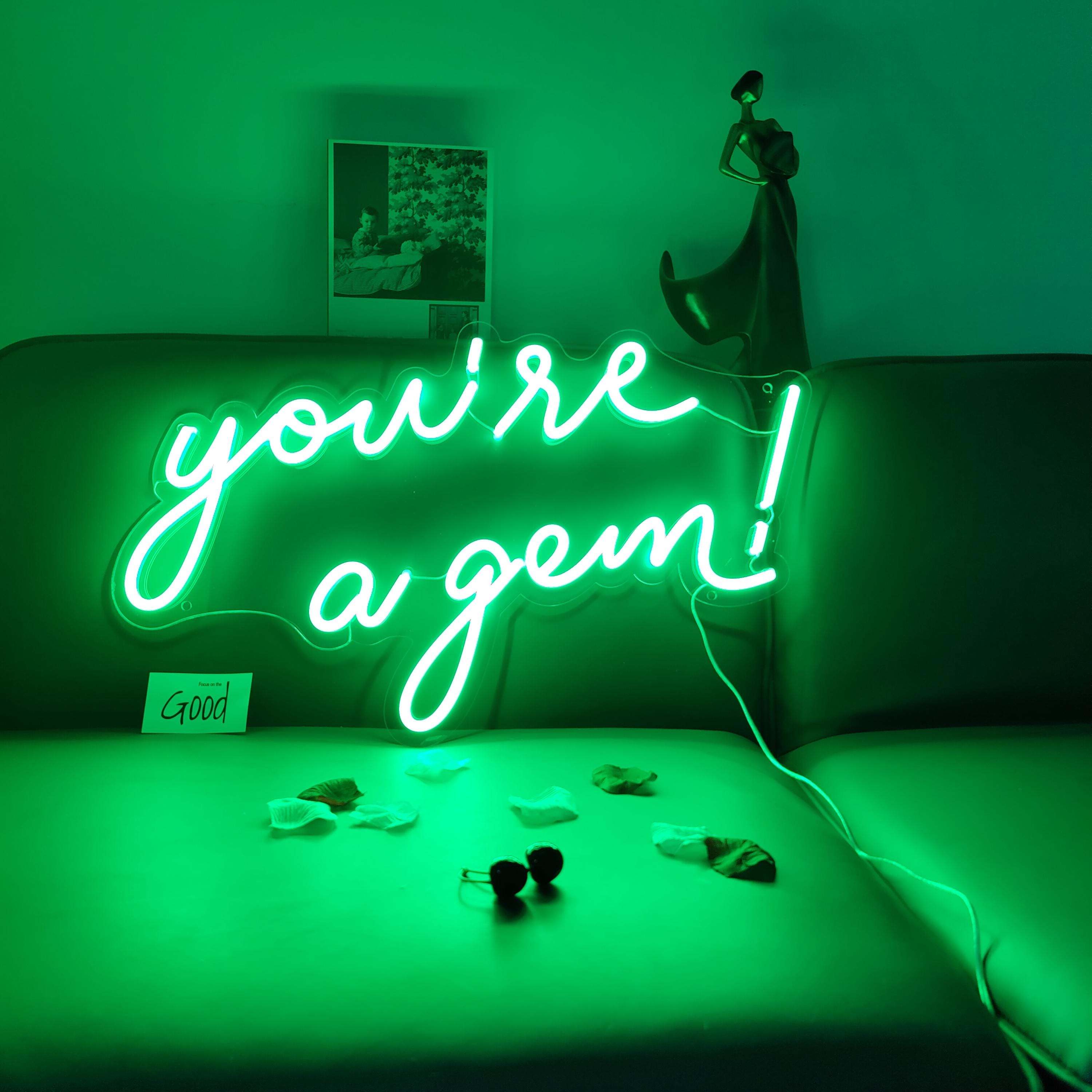 Custom Quotes Wall Neon, Neon Wall Decor Signs, Quotes Text Sign ...