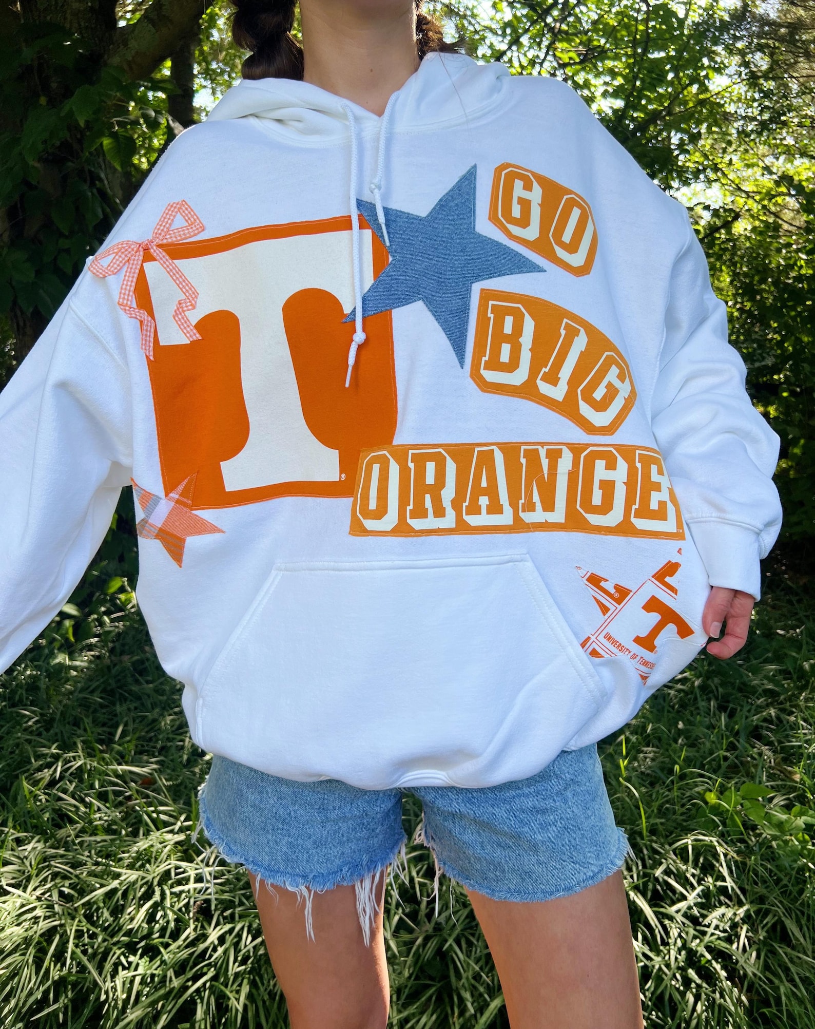 Tennessee Patchwork Pennant Hoodie, College Merch, SEC Sweatshirt ...