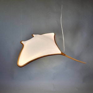 Handmade Manta Ray Lamp: Nautical LED Pendant Light - Etsy