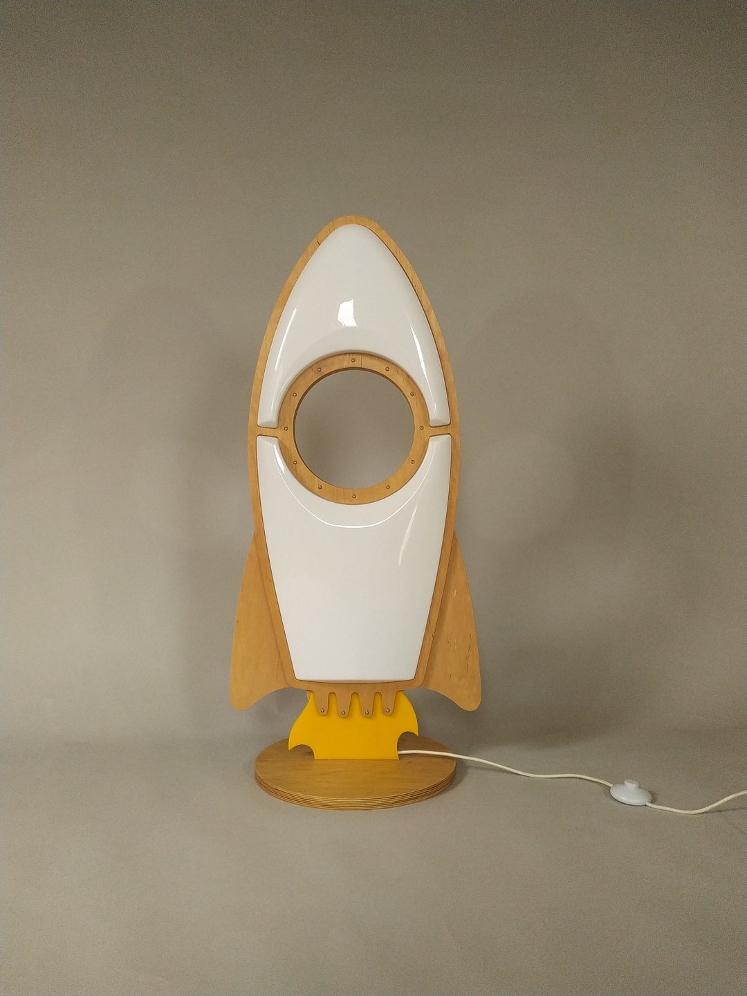 Armstrong Floor Lamp | Wooden Rocket Lamp | Wooden Quality Lamp ...