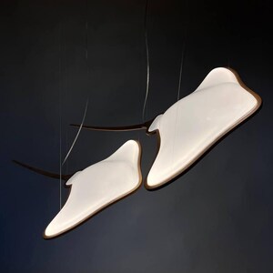 Handmade Flying Stingray Lamp: Artem Ronsky Marine Pendant Light - Etsy