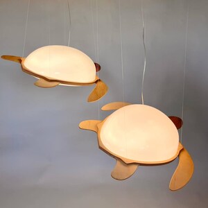 Handmade Sea Turtle Lamp: Coastal Dining Lighting - Etsy